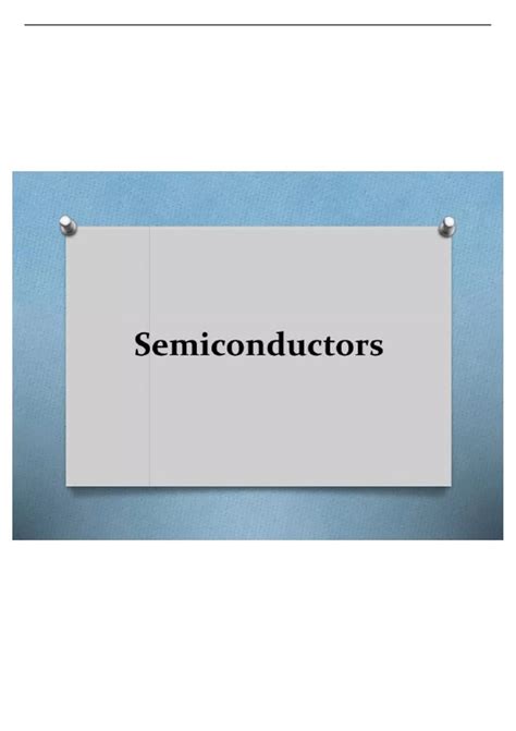 Semiconductor Class 12th Cbse Physics Stuvia Us