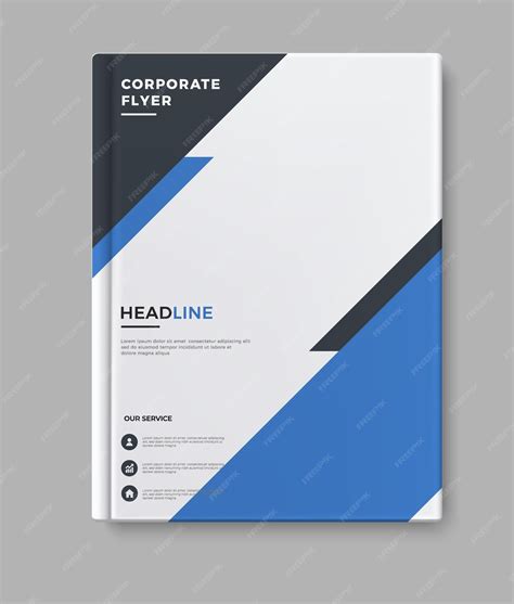 Premium Vector Annual Report Flyer Cover Design
