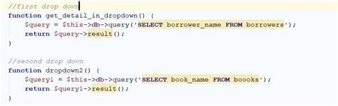 Two Dropdown Lists In Codeigniter Stack Overflow