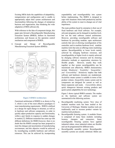 Reconfigurable Manufacturing Execution Systemliterature Review Pdf