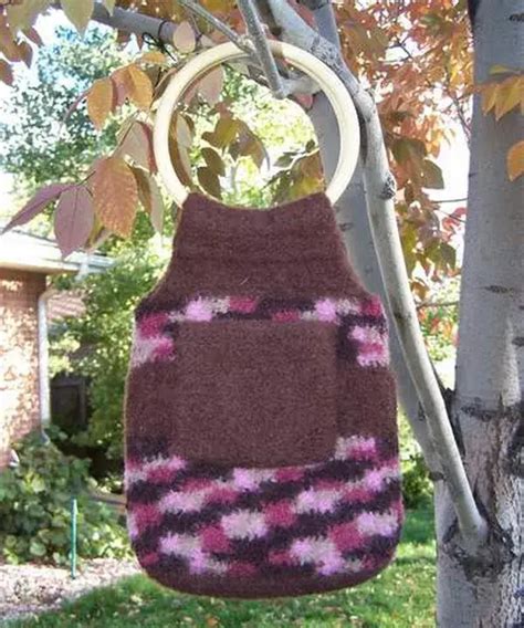 Reversible Felted Handbag Weave Crochet