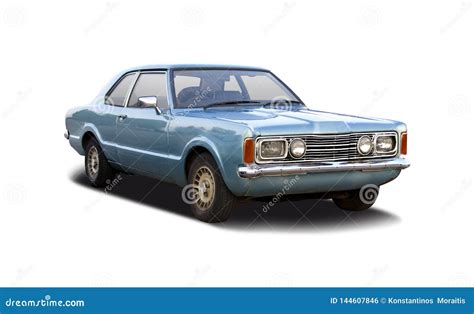 Ford Taunus Cl Ssico Isolado No Branco Foto De Stock Imagem De Europeu Azul