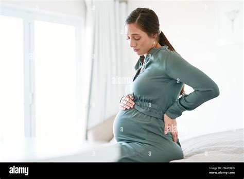 My Belly Has Gotten So Big A Young Mother Preparing For Birth In Her