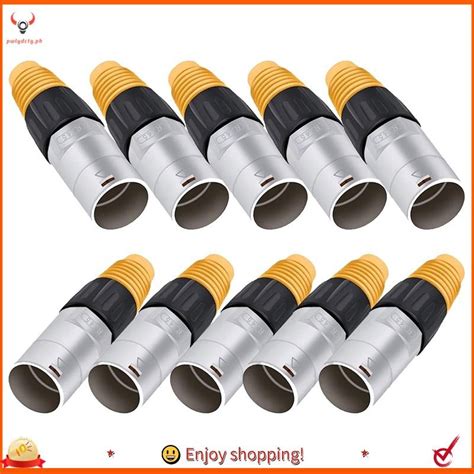 【pwlydc1g】cat5e Ethernet Socket Metal Ethernet Cable Connector For Industrial Home Network 10pcs