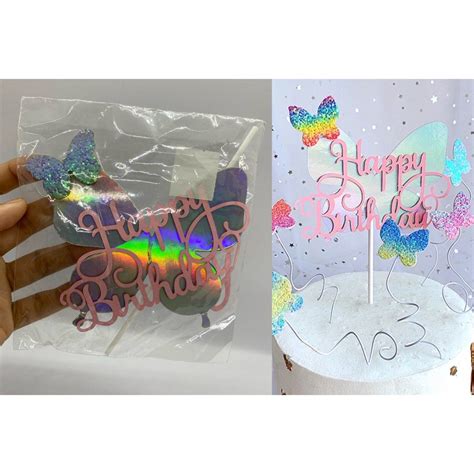 Butterfly Cake Topper Cake Decoration Baking 3d Gold Butterfly Rosegold Pink Violet Wall Decor