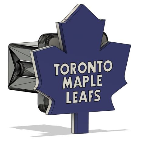 🍁 Toronto Maple Leafs Hitch Cover・ Stl File For 3d Printing・cults