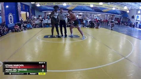 120 Lbs Round 2 8 Team Ethan Warchol Team Barracuda Vs Mario Del Vecchio Viera Hammers