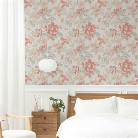 Emrie Rose Wallpaper Wall Blush Peel And Stick Removable Wallpaper