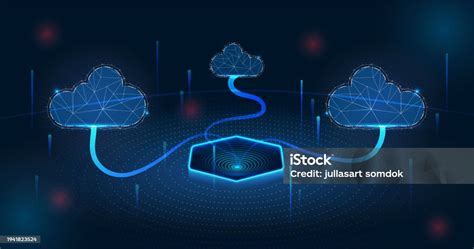 multiple cloud symbol vector illustration 2d cloud 3d cloud multicloud