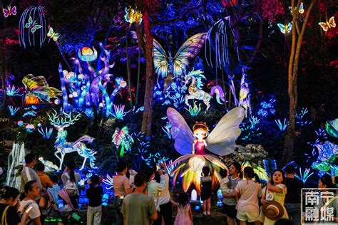 2025年“南宁夜花园”活动正式亮灯 到青秀山开启夏夜奇幻之旅