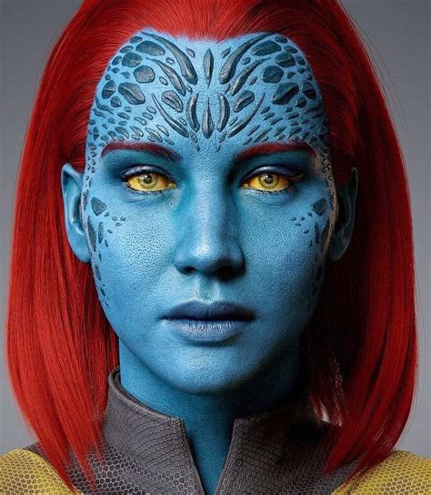 Mystique Jennifer Lawrence Makeup