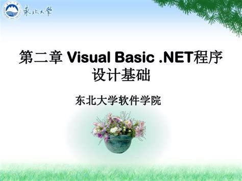 ppt 第二章 visual basic 程序设计基础 powerpoint presentation id 3746013