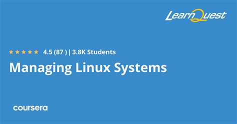 Managing Linux Systems Coursya