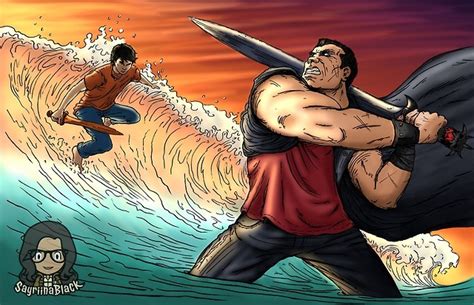 Percy Vs Ares I Loved This Image And It Is One Of My Favorite Parts Of The Book 💕
