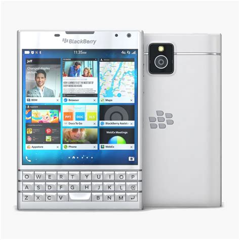Blackberry Passport White Modelo 3d 49 3ds C4d Fbx Max Obj Free3d