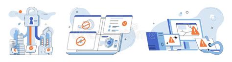 Malware Spyware Virus Alerts Notify Users Potential Security Breaches And Malware Threats Stock