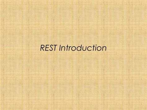 rest introduction ppt