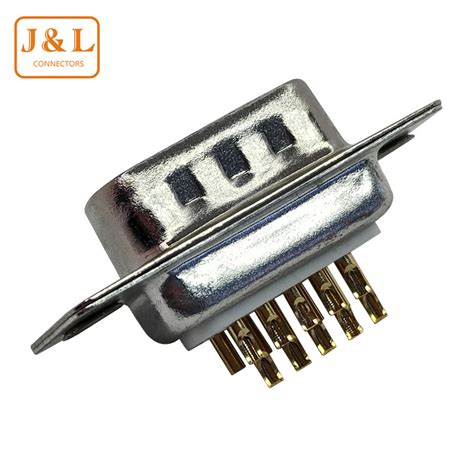 三排 Db15公头母头vga白胶蓝胶 镀金焊线式 Db15串口插座连接器 阿里巴巴