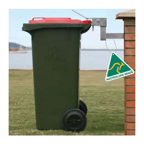Secure Wheelie Bin Stand Single Head Wall Bracket 5 Qty Mr