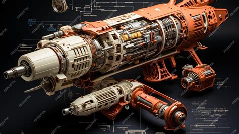 Premium Ai Image Exploded View Of Drill Machine