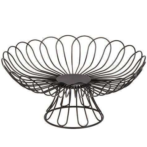 Ваза для фруктов металл на ножке 32х15 см Y4 7655 черная в Москве цены фото отзывы