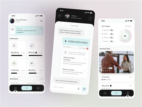 ai language learning teacher mobile application by tarane mansouri on
