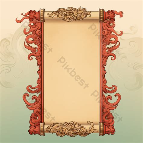 Ancient Chinese Scroll PNG Images PSD Free Download Pikbest