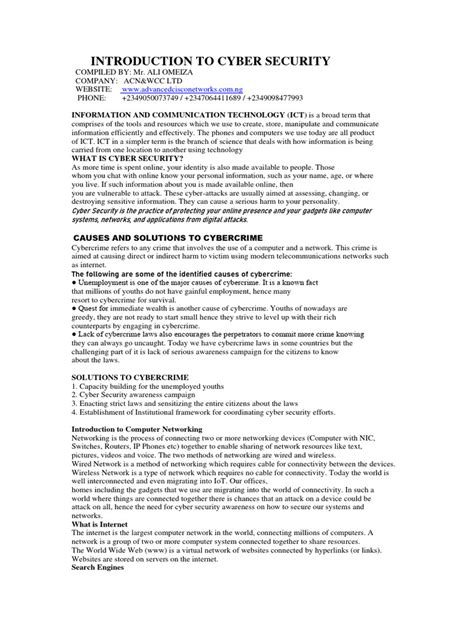 cyber security guide download free pdf malware spyware