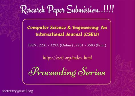Cseij Journal On Linkedin Computerscience Cse Cryptography Database Artificialintelligence