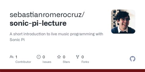 Github Sebastianromerocruzsonic Pi Lecture A Short Introduction To