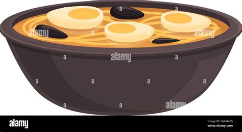 Chinese Street Soup Icon Cartoon Vector Food Dish Japan Menu Stock
