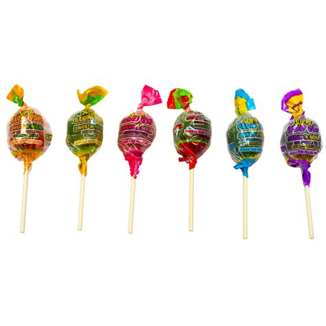 Super Blow Lollipop Sour And Sweet Multi Coloured Hard Candy For