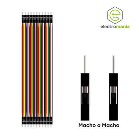 Cable Dupont Macho Macho 40cm Electromanía Perú