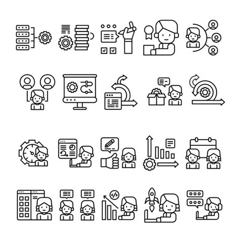 Scrum Process Free Stock Vectors