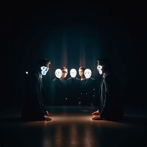 Glowing Faces In Force Fields Stable Diffusion Online