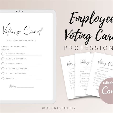 Employee Voting Etsy