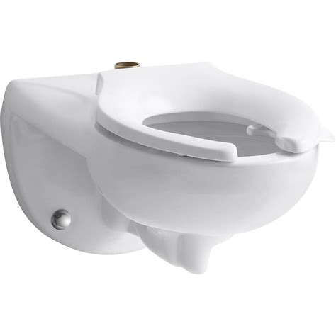 Kohler Kingston White Elongated Wall Hung Commercial Toilet Bowl In The