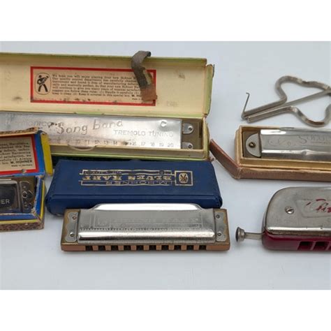 Group 5 Vintage Harmonicas Horner Songbird Coronetta Soloist