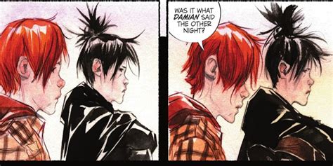 Cassandra Cain And Damian Wayne Comic Excerpt This Issue Is A Mine Of