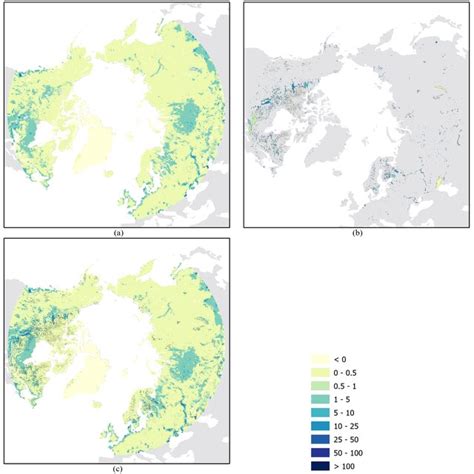 Spatial Distribution Of Average Annual Methane Emissions G Ch4 M 2 Yr