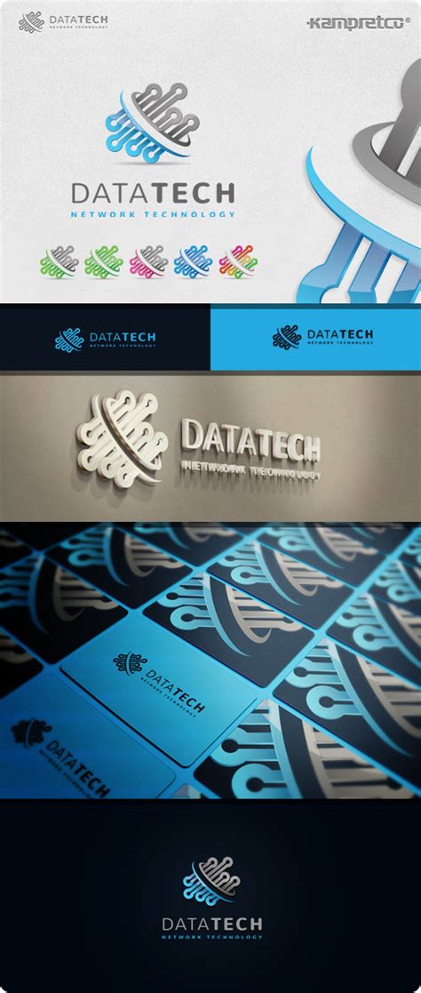 Data Tech Logo On Behance
