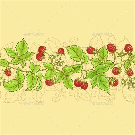 Raspberry Vector Pattern