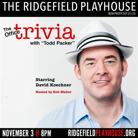 David Koechner The Office Trivia With Todd Packer Denver Improv Comedy Theater 5 December To