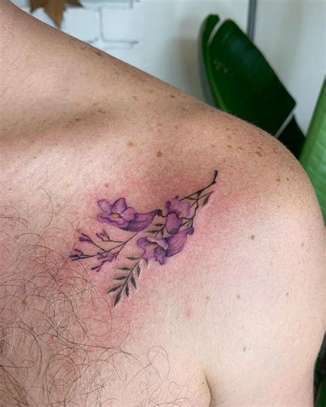 30 Pretty Jacaranda Tattoos You Can Copy In 2025 Tattoos Tattoo You Bookish Tattoos
