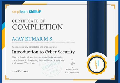 Ajay Kumar M S On Linkedin Ajay Kumar M S Has Successfully Completed