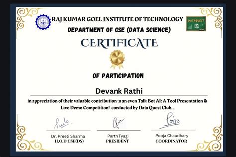 Devank Rathi On Linkedin Ai Datascience Learning Growth Rkgit