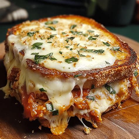 Lazy Chicken Parmesan Grilled Cheese Recipe Yumm