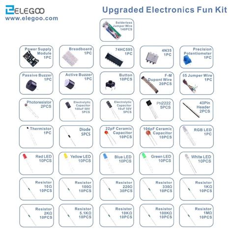 elegoo arduino breadboard jumper wires for arduino led lights