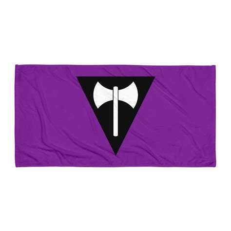 Labrys Lesbian Flag Beach Towel Lesbian Feminist Beach Etsy