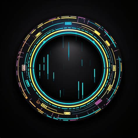 Premium Photo Abstract Hud Gui Ui Circular Shape